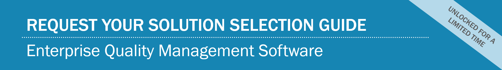 Quality Software Solution Selection Guide Quality Software Solution Selection Guide